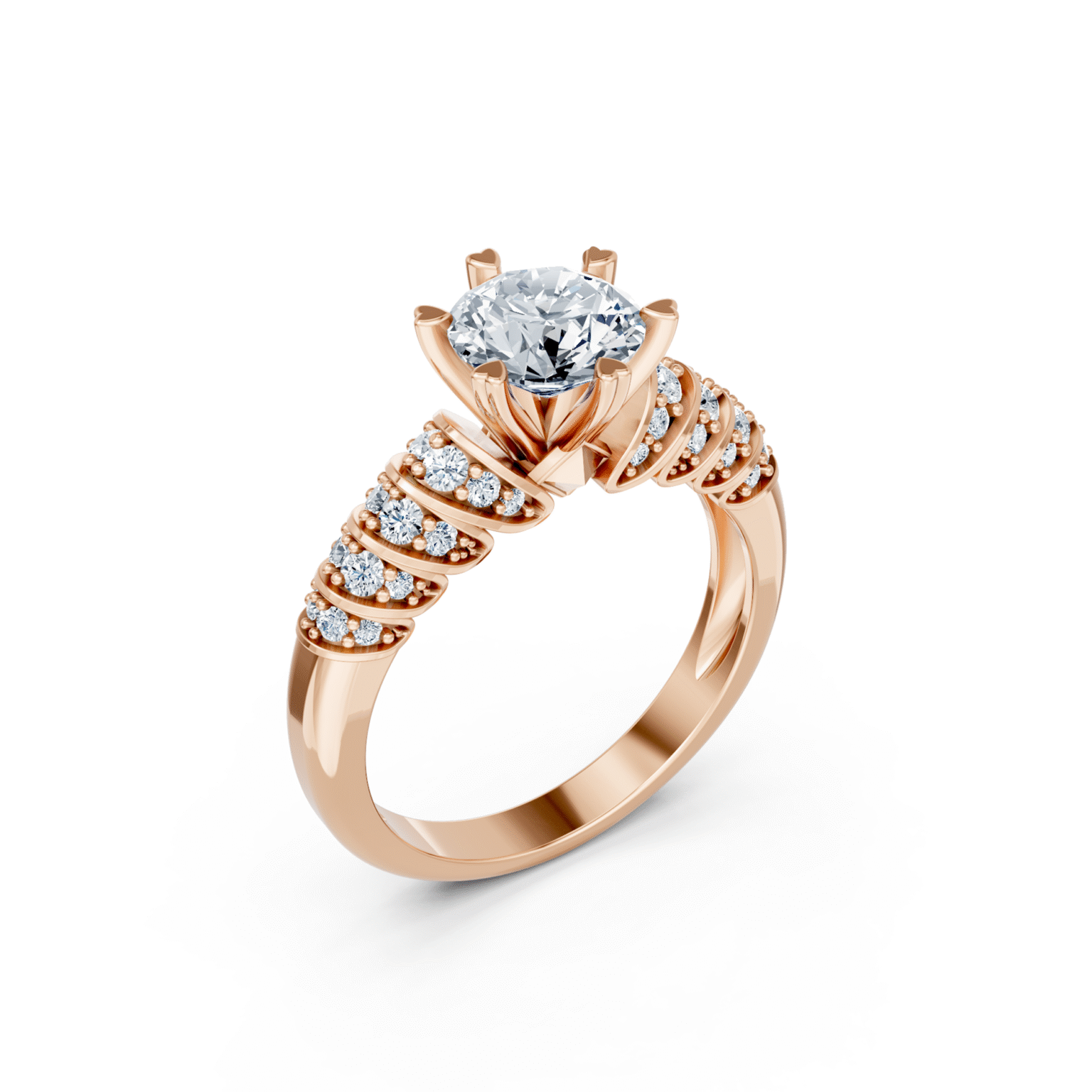 NHẪN CẦU HÔN KIM CƯƠNG LAB GROWN LX28 1 CARAT ROUND