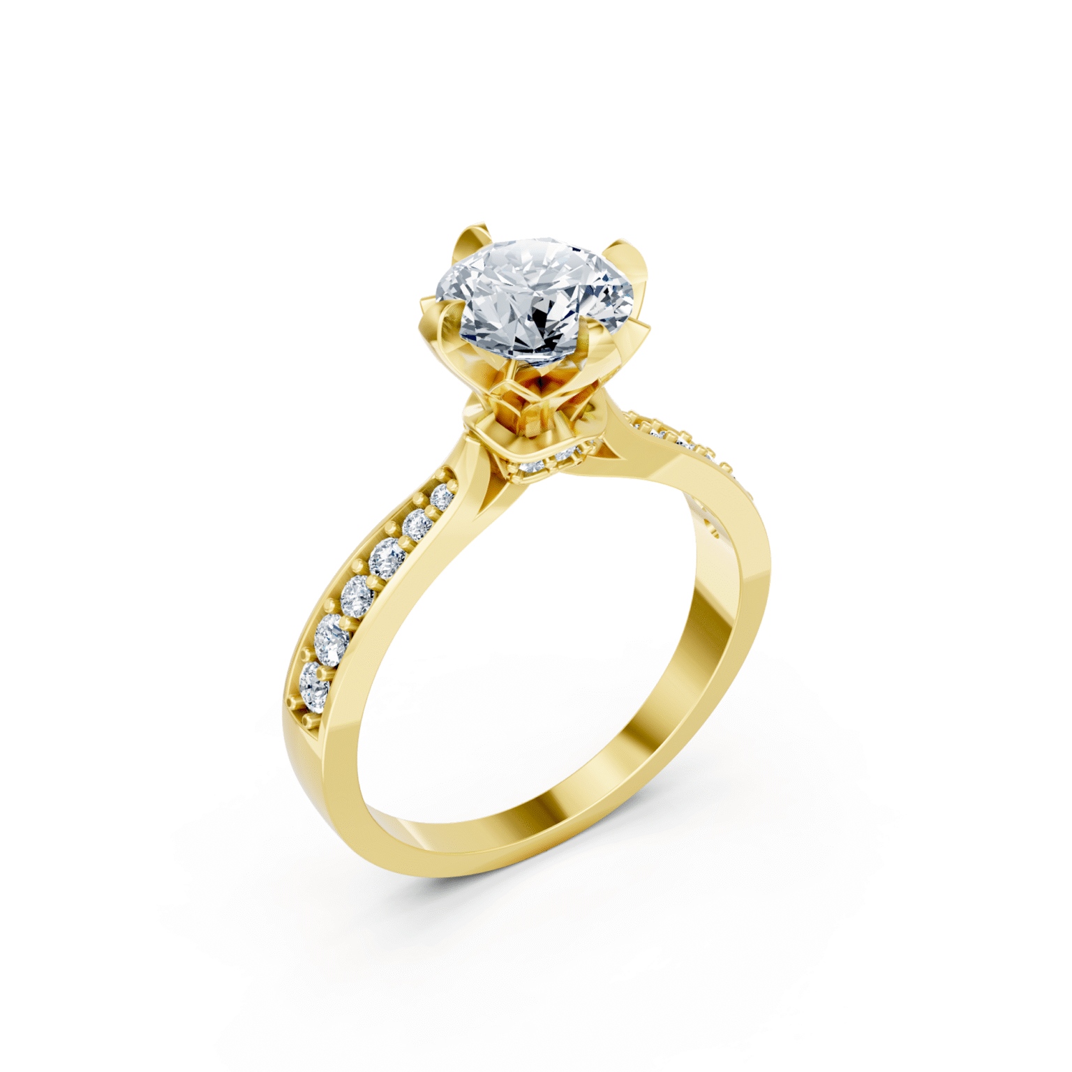 NHẪN CẦU HÔN KIM CƯƠNG LAB GROWN LX30 1 Carat Round